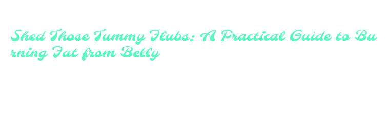 Shed Those Tummy Flubs: A Practical Guide to Burning Fat from Belly ...
