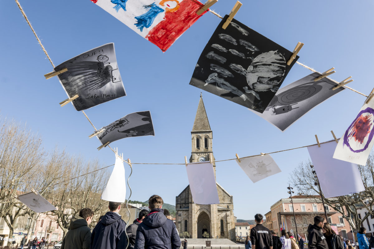 La Grand-Combe : Corinne Rozotte - La Grande Lessive