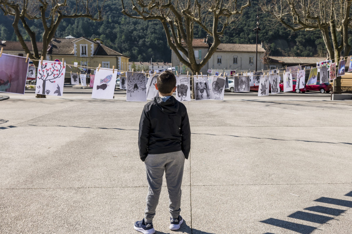 La Grand-Combe : Corinne Rozotte - La Grande Lessive